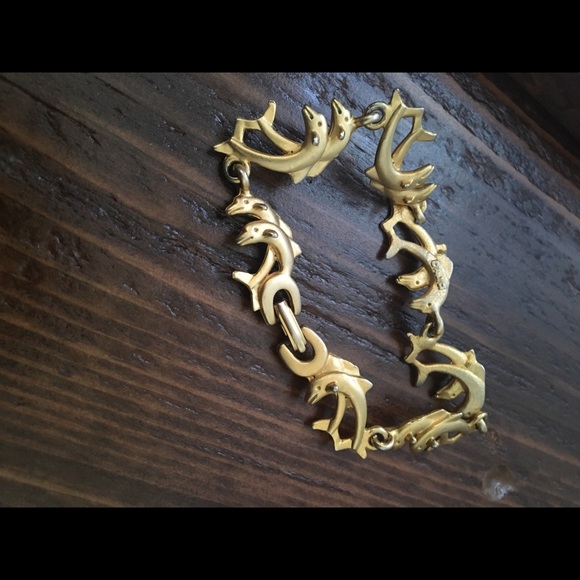 Jewelry | Gold Dolphin Bracelet | Poshmark